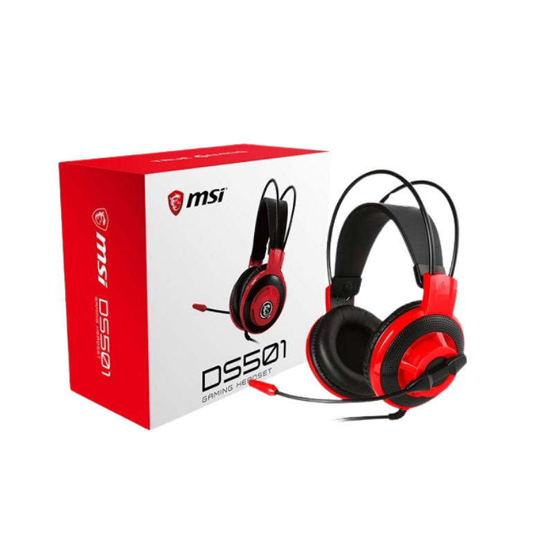 MSI DS501 Gaming HEADSET RED – DEVALTECH